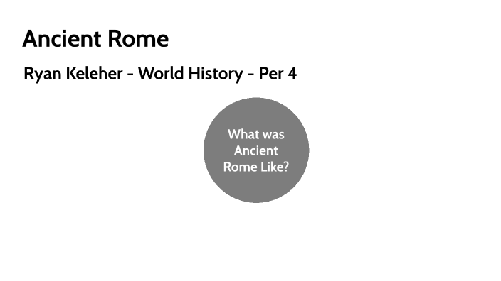 Ancient Rome by RYAN KELEHER (Student) on Prezi