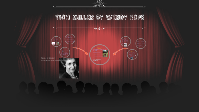 Tich Miller by Wendy Cope by Orla Deniyi Williams on Prezi