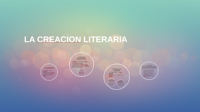 LA CREACION LITERARIA by Hector Jaime on Prezi