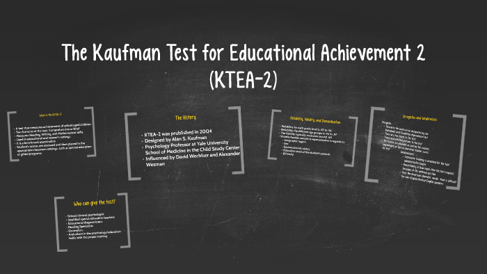 The Kaufman Test for Educational Achievement 2 (KTEA-2) by Lauren ...