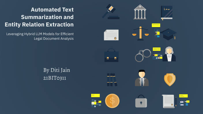 Automated Text Summarization and Entity Relation Extraction by Diti ...