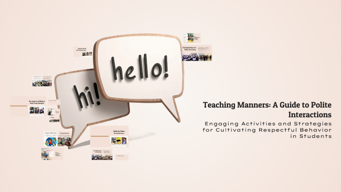 Teaching Manners: A Guide to Polite Interactions by Rachele Contini on ...