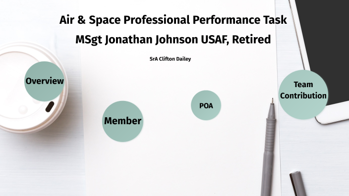Air & Space Professional Performance Task-SrA Clifton Dailey by Clifton ...
