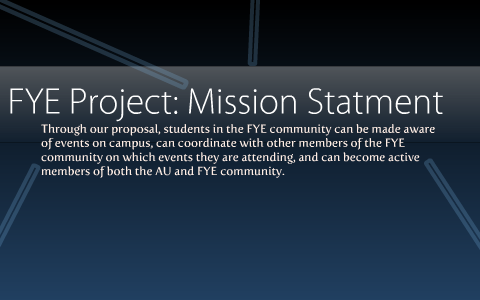 FYE Project: 5 sentence breakdown by Derek Echevarria on Prezi