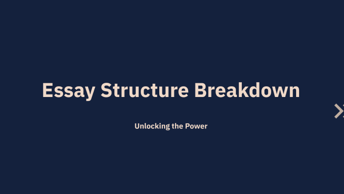 Essay Structure Breakdown by Matthew Donald Noble on Prezi