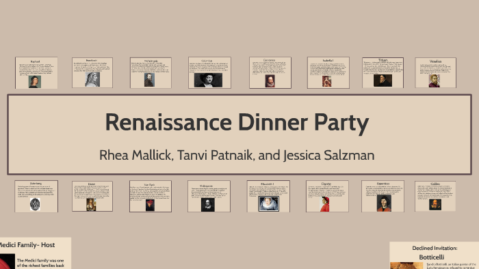 Renaissance Dinner Party by Rhea Mallick on Prezi