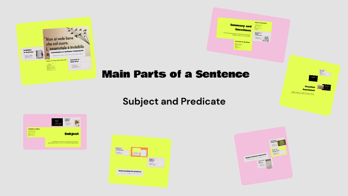 Main Components of Sentences by Ірина Шульгіна on Prezi