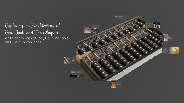 Exploring the Pre-Mechanical Era: Tools and Their Impact by yoshikazu ...