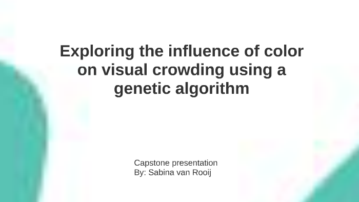 Exploring the influence of color on visual crowding using a by Sabina ...