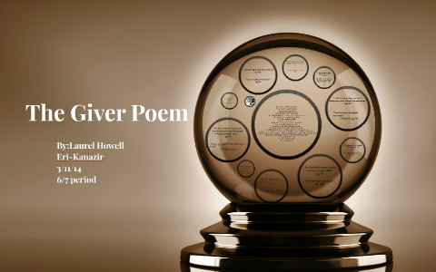 The Giver Poem by Laurel Howell on Prezi