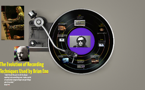 The Evolution of Recording Techniques Used by Brian Eno by Christian ...