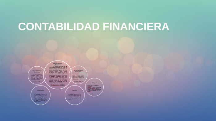 La contabilidad financiera o contabilidad externa, Técn by Luis Fuel on ...