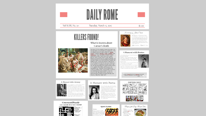 Julius Caesar Newspaper by Annji Noh on Prezi