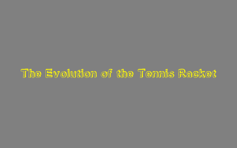 The Evolution of the Tennis Racquet by Miranda Roe on Prezi