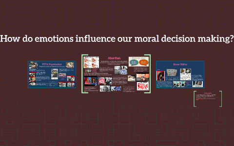 How do emotions influence your moral decision making? by Sara Davidovic