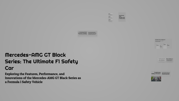 Mercedes-AMG GT Black Series: The Ultimate F1 Safety Car by JUN YANG ...