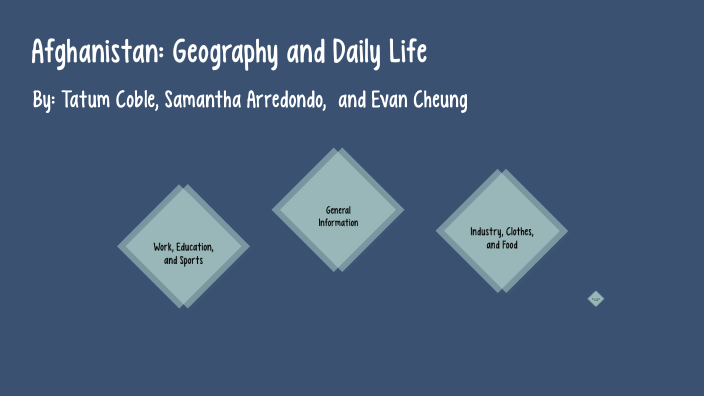Afghanistan: Geography and Daily Life by Tatum Coble on Prezi