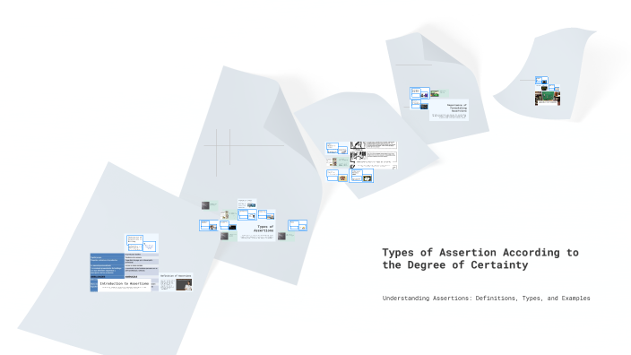 Types of Assertion According to the Degree of Certainty by Gladys Pam ...