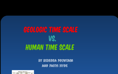 Geologic time scale vs. the human time scale by Faith Hyde Rebecca ...