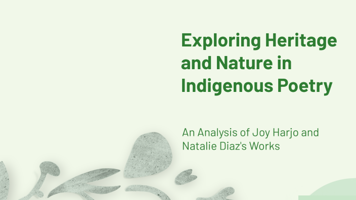 Exploring Heritage and Nature in Indigenous Poetry by MIguel Ramirez on ...