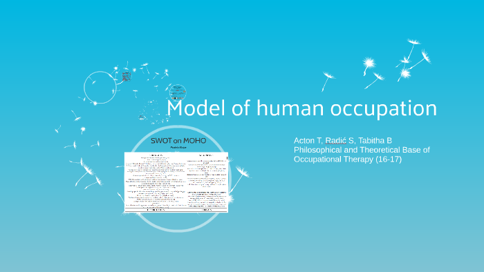 Model of human occupation by Sasa Radic on Prezi