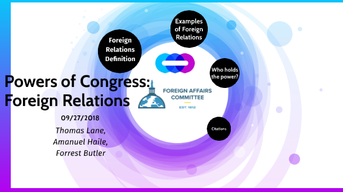 Powers of Congress - Foreign Relations by Amanuel H on Prezi