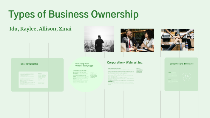 Types of Business Ownership by zinai ortiz on Prezi