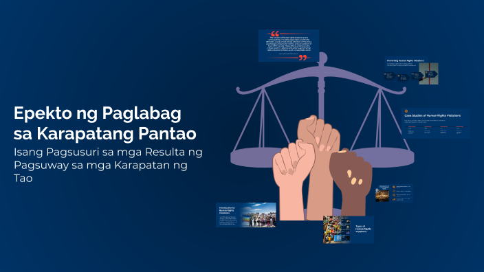 Epekto ng Paglabag sa Karapatang Pantao by ALBENTO, MARINEL R. on Prezi