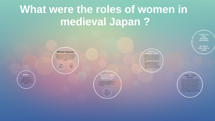 What were the roles of women in medieval Japan ? by olivia frain on Prezi