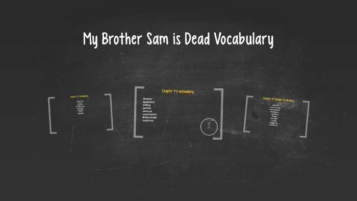 My Brother Sam is Dead Vocabulary by Kendal Sellers on Prezi