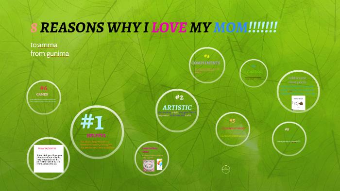 10 REASONS WHY I LOVE MY MOM by Pranaya Sen on Prezi