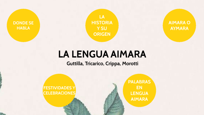 LENGUA AYMARA by DENISE GUTTILLA on Prezi