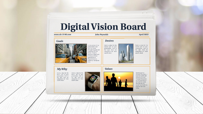 Digital Vision Board by John Reynolds on Prezi