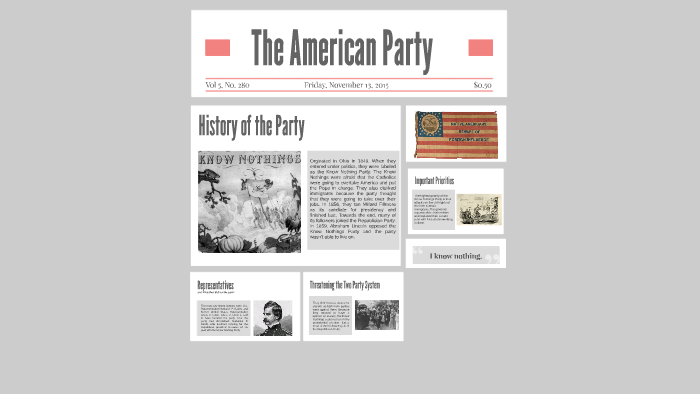 Know Nothings Party by Cortney Bench on Prezi
