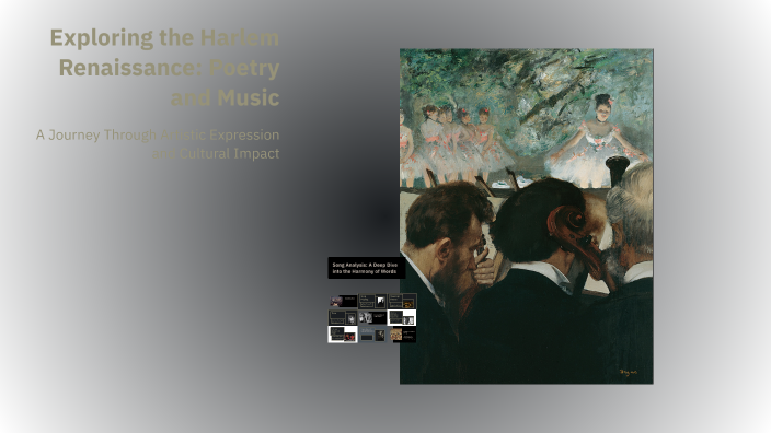 Exploring the Harlem Renaissance: Poetry and Music by Monico Grado on Prezi