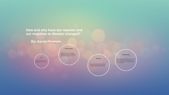 How and why have our reaction and our response to disease ch by Aaron ...