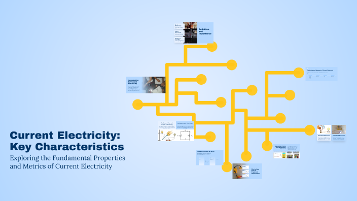 Current Electricity: Key Characteristics by Mihaela Enache on Prezi