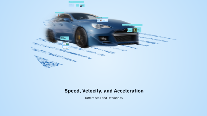 Understanding Speed, Velocity, and Acceleration by Brandon Stone on Prezi