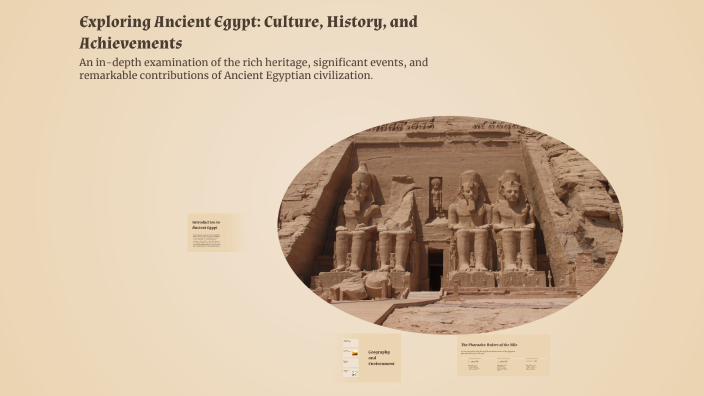 Exploring Ancient Egypt: Culture, History, and Achievements by wojtek ...