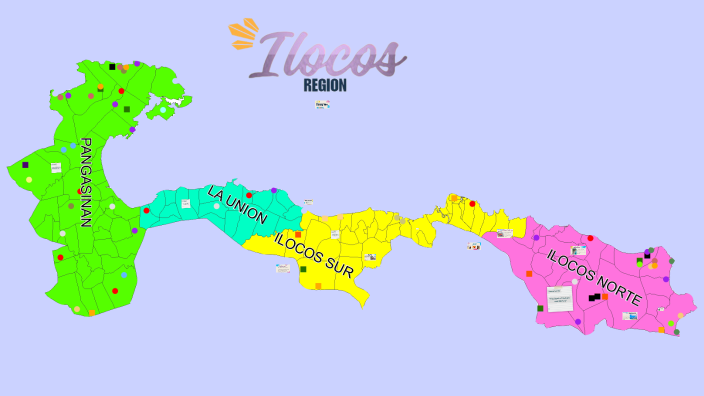 Illustrated Map of Ilocos Region by Camille Lucido on Prezi