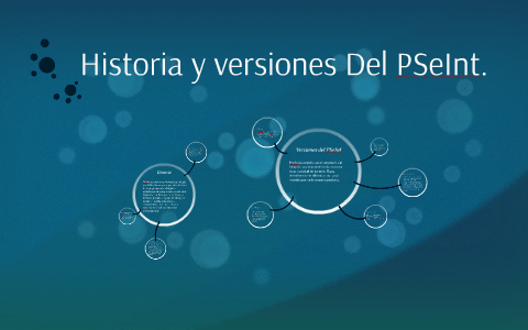 Historia Del PSeInt by jesus lugo mejia| on Prezi