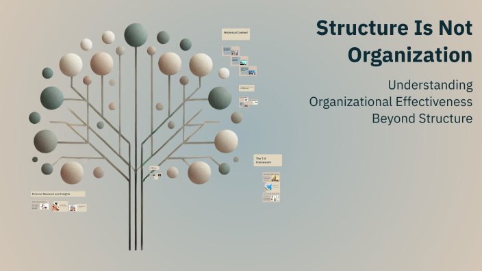 Structure Is Not Organization by Daniel Barragán on Prezi
