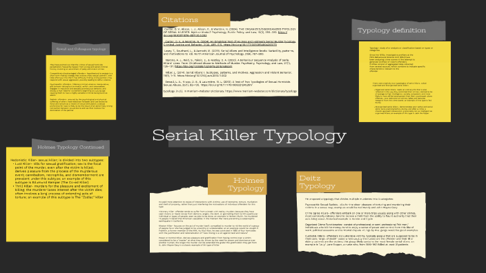 Serial Killer Typology by Kat Buckland on Prezi