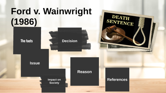 Ford v. Wainwright (1986 by cecilia martinez on Prezi