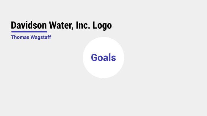 Davidson Water, Inc. Logo by Thomas Wagstaff on Prezi