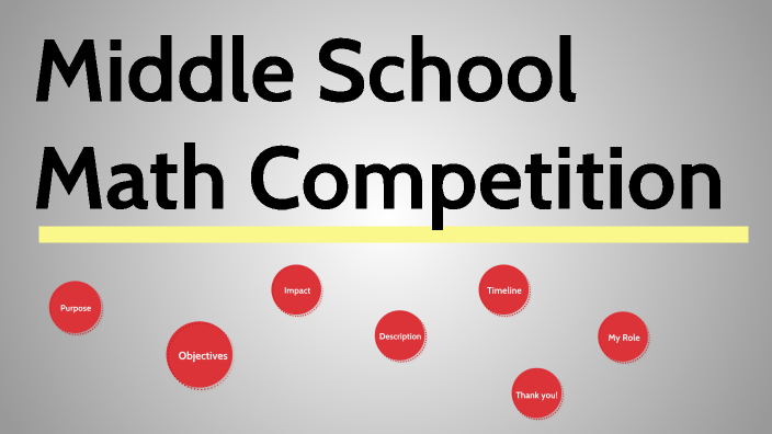 Middle School Math Competition by Amira Elsheirf on Prezi