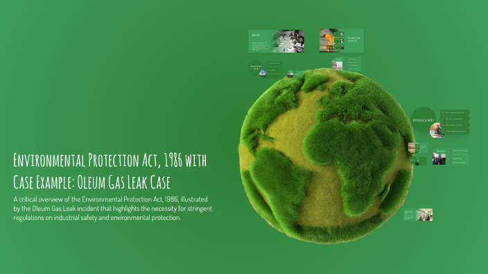 Environmental Protection Act, 1986 with Case Example: Oleum Gas Leak ...