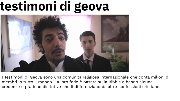 testimoni di geova by ZUCCA MATTEO on Prezi