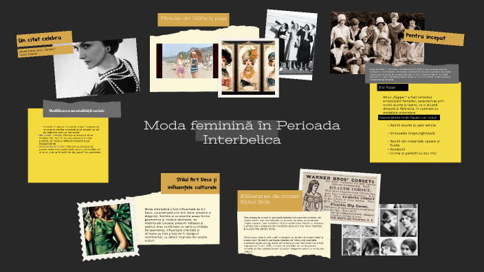 Moda feminină în Perioada Interbelica by Franci Lung on Prezi