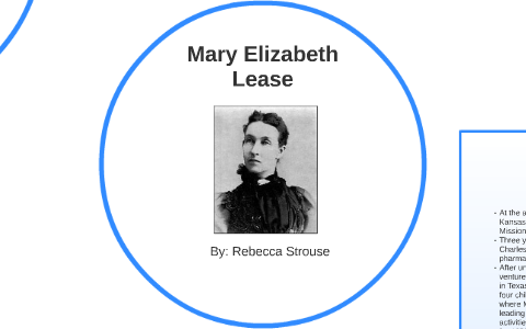 Mary Elizabeth Lease by Rebecca Strouse on Prezi